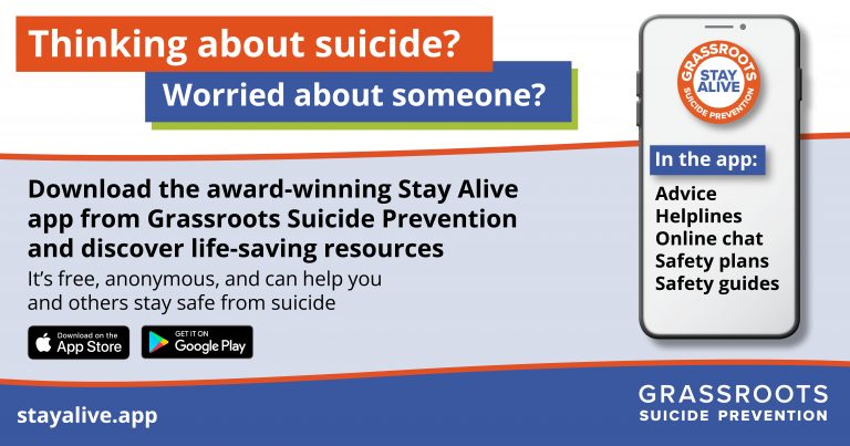 Stay Alive resources - Grassroots Suicide Prevention