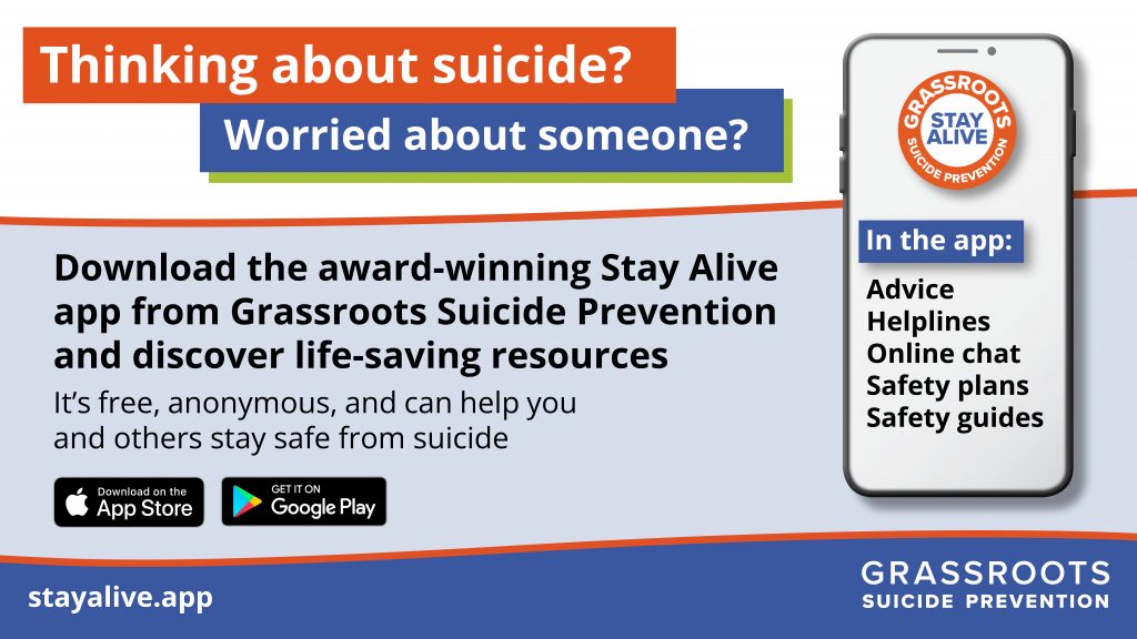 Stay Alive resources - Grassroots Suicide Prevention