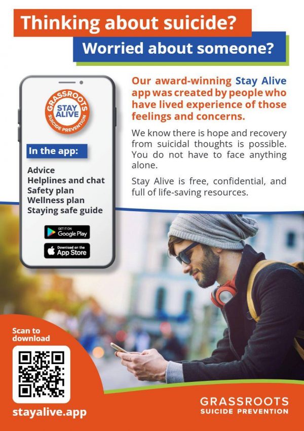 Stay Alive resources - Grassroots Suicide Prevention