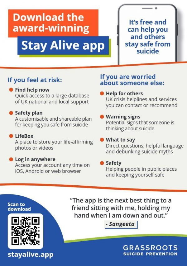 Stay Alive resources - Grassroots Suicide Prevention